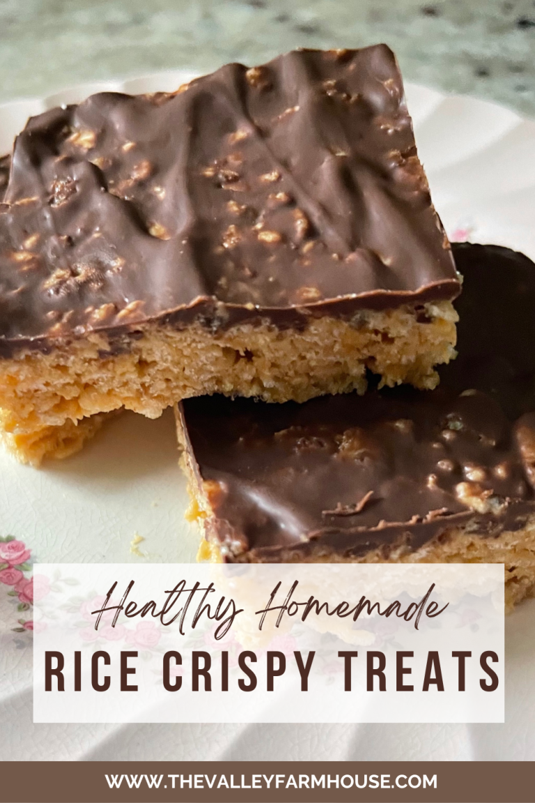 Homemade Healthy Rice Crispy Treats - The Valley Farmhouse